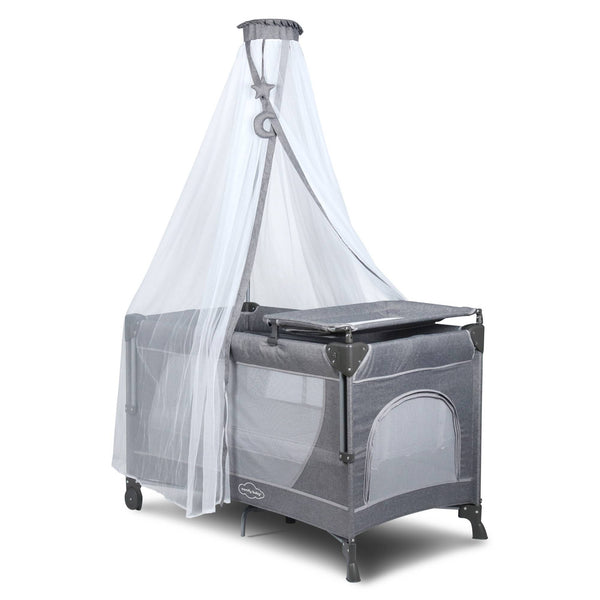 Comfy Baby Otto Magic Fold Travel Cot with Sliding Door, Diaper Change ...